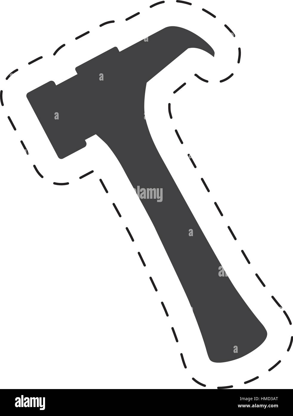 hammer tool equipment repair pictogram vector illustration eps 10 Stock ...