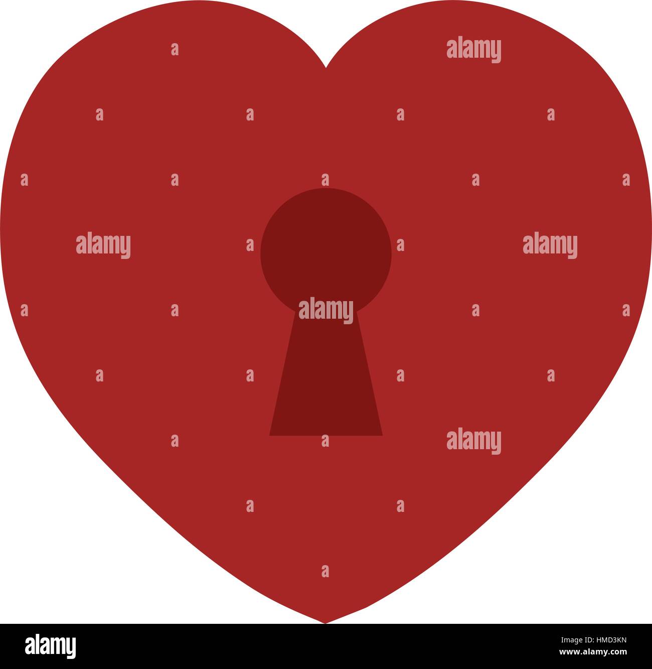 red heart love keyhole icon vector illustration eps 10 Stock Vector ...