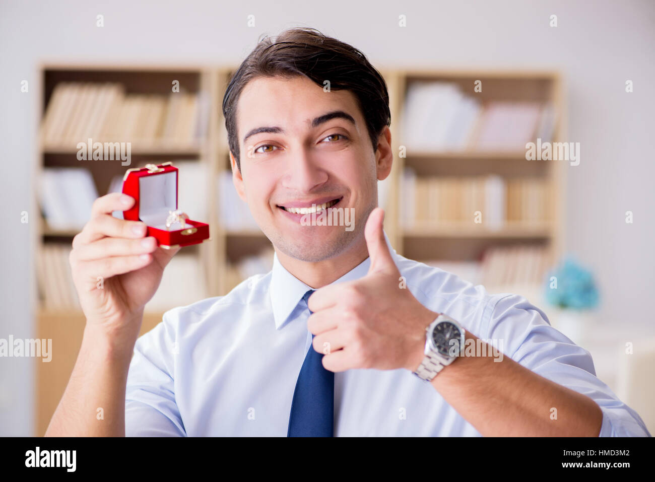 Romantic concept with man making marriage proposal Stock Photo - Alamy