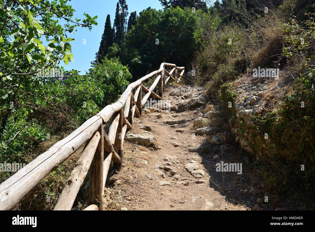 crete greece valley of the forgotten mills mountain pathway Stock Photo ...