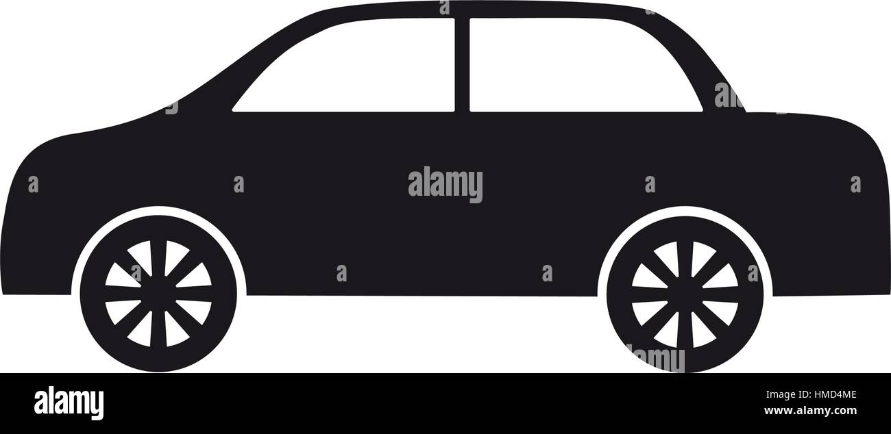 car vehicle transport wheel pictogram Stock Vector Image & Art - Alamy