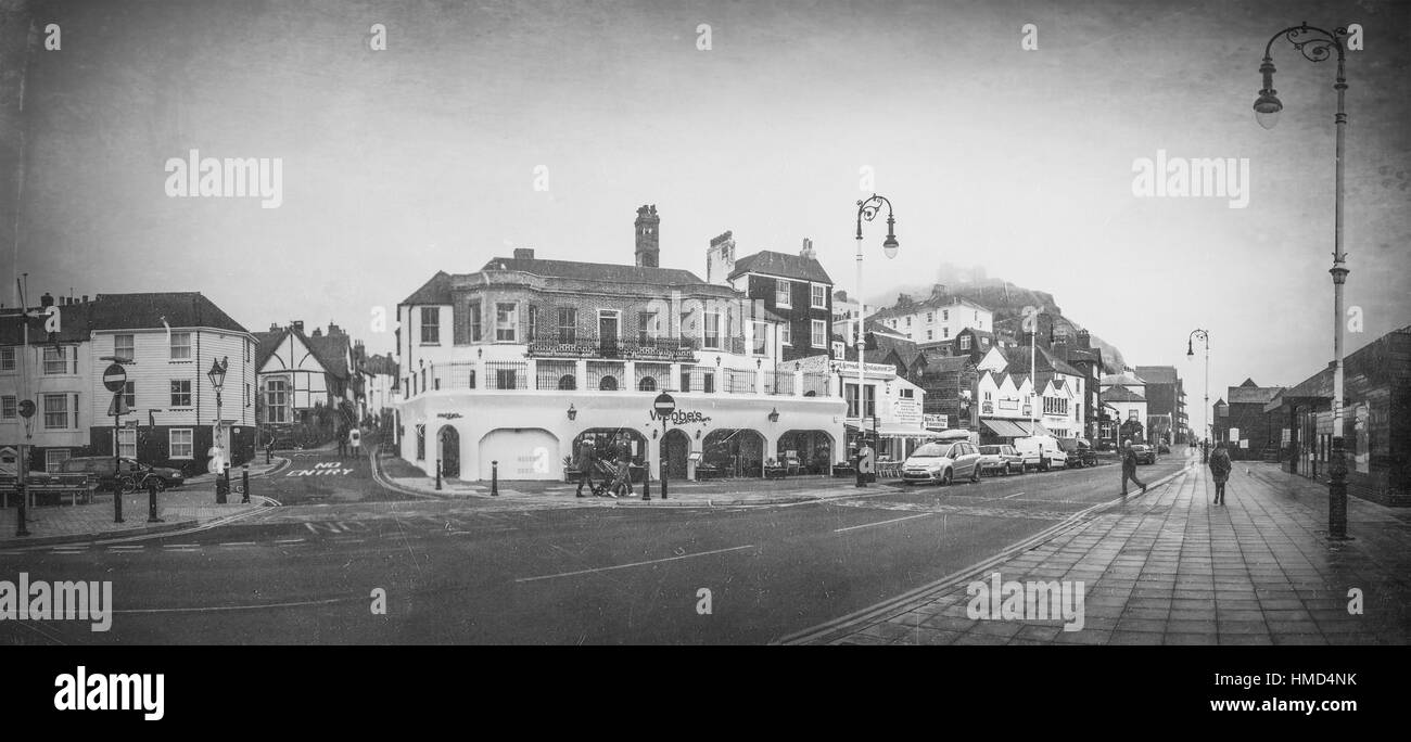 Hastings town Black and White Stock Photos & Images - Alamy