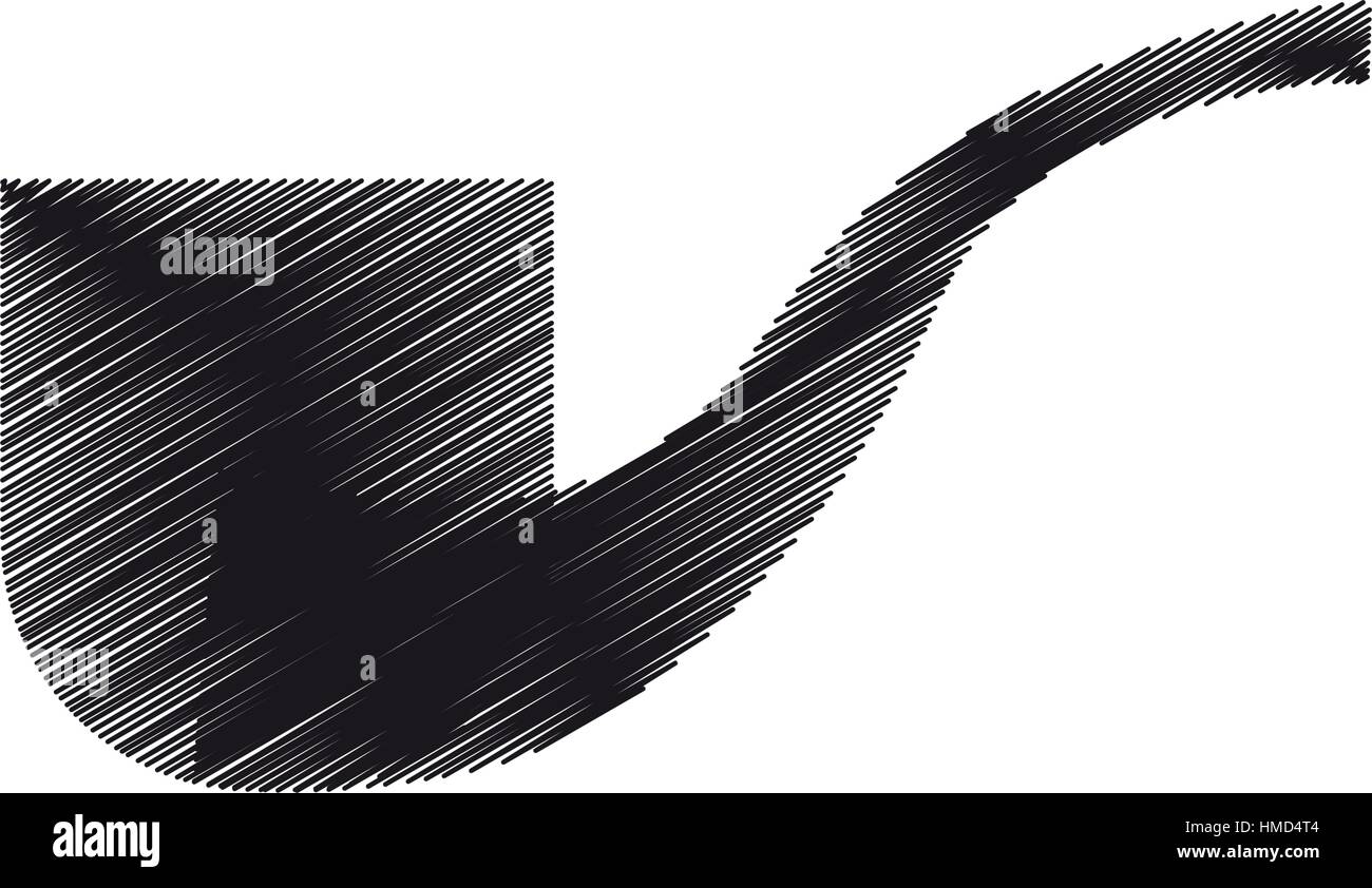 tobacco pipe smoking pictogram draw Stock Vector Image & Art - Alamy