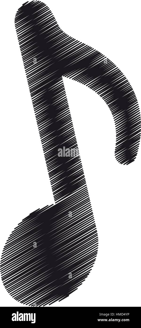 music note composite creative draw pictogram Stock Vector Image & Art ...