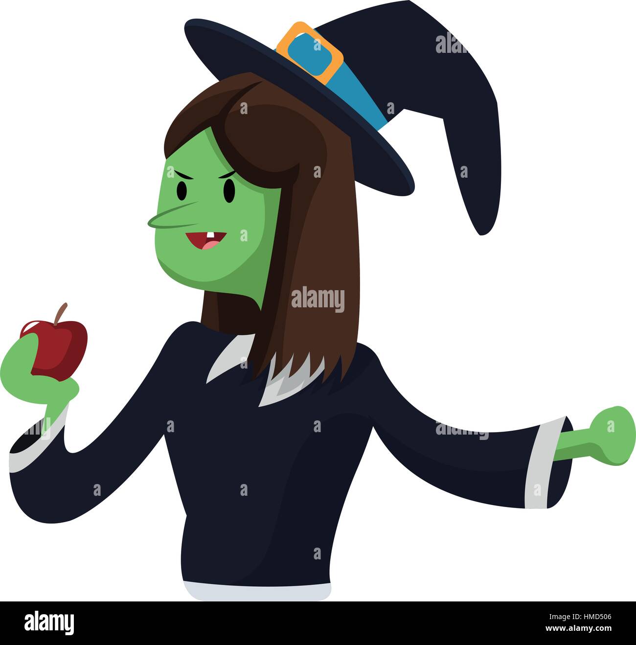 witch cartoon icon Stock Vector Image & Art - Alamy