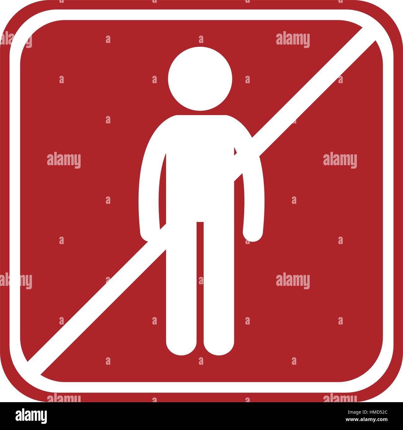 restricted man person icon square sign Stock Vector Image & Art - Alamy