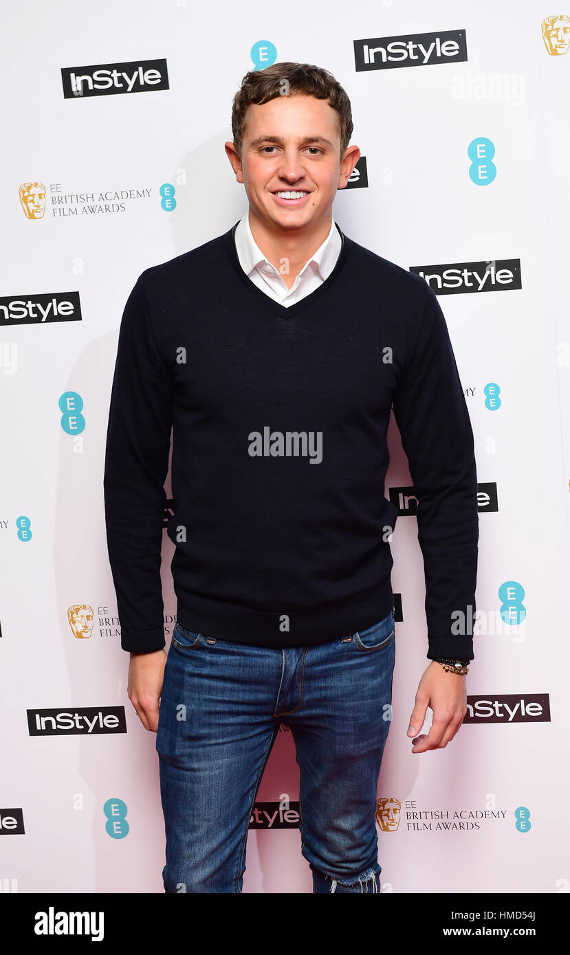 George Lineker attending the Instyle EE Rising Star Party ahead of the ...