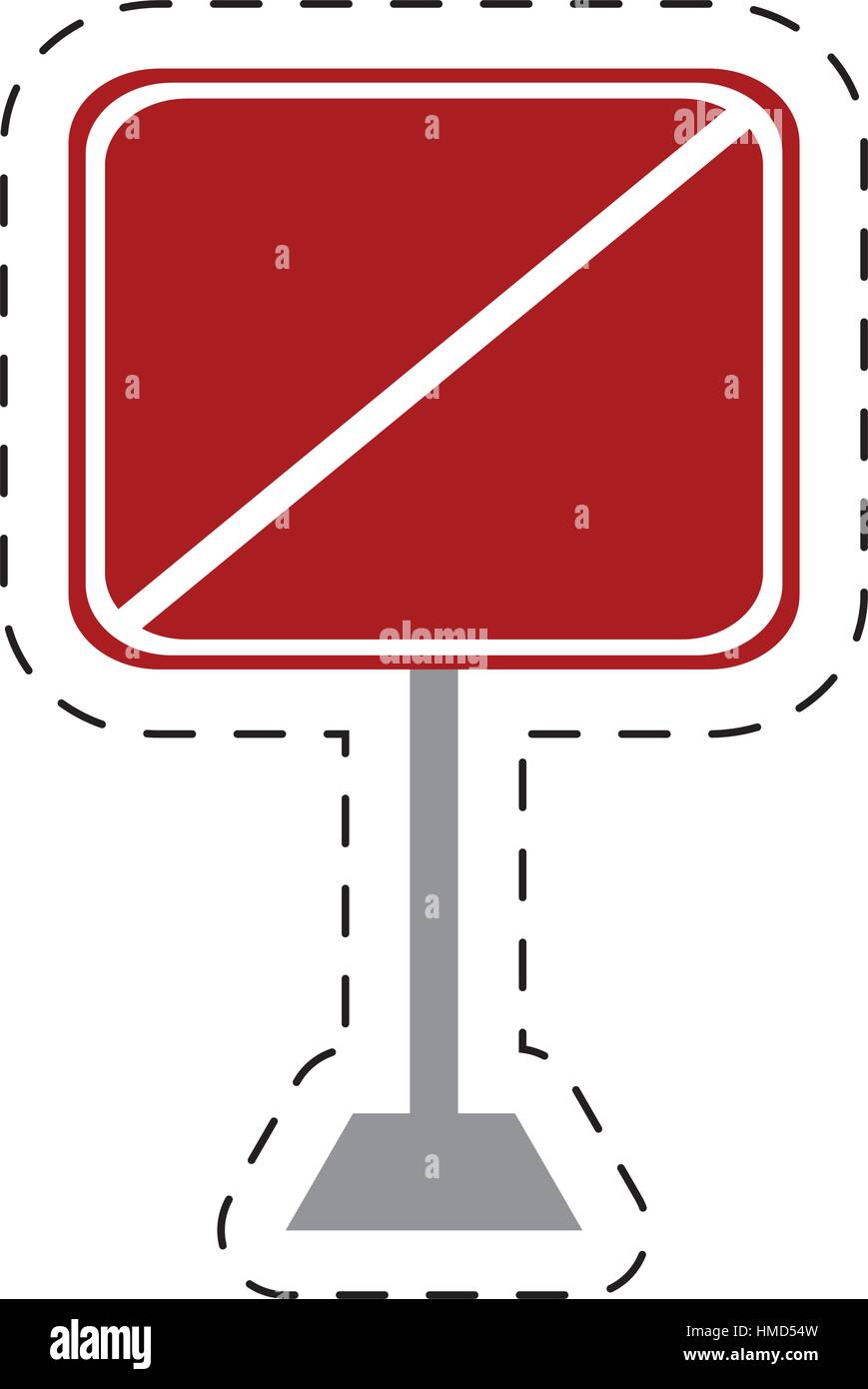traffic prohibited square sign pole Stock Vector Image & Art - Alamy