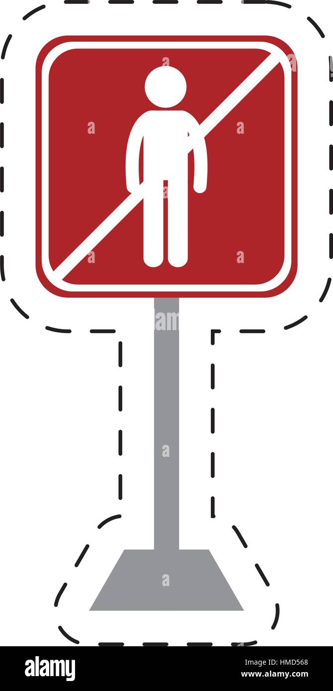 traffic prohibited man person icon Stock Vector Image & Art - Alamy