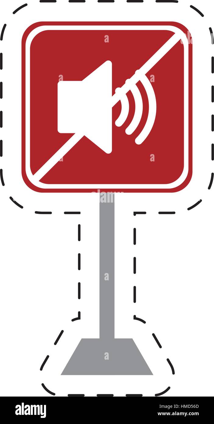 traffic prohibited speaker sound volume Stock Vector Image & Art - Alamy