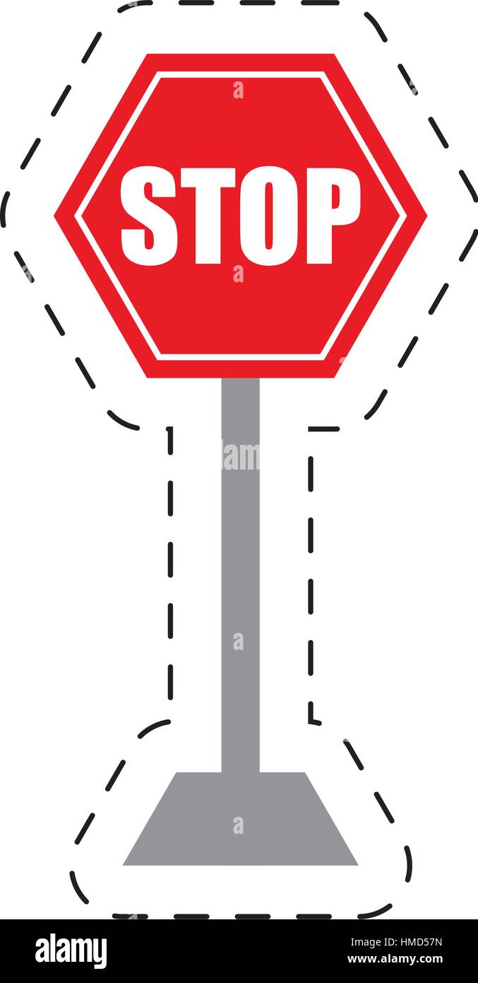 traffic prohibited stop danger precaution Stock Vector Image & Art - Alamy