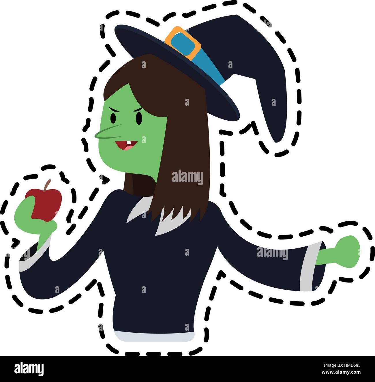 witch cartoon icon Stock Vector Image & Art - Alamy