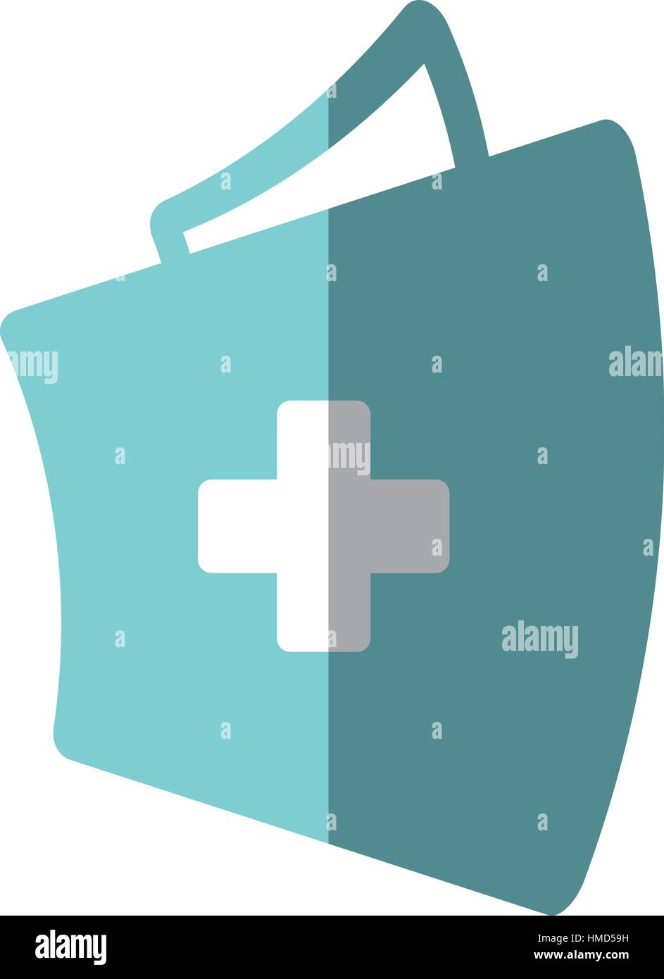 first aid kit suitcase emergency clinic shadow Stock Vector Image & Art ...