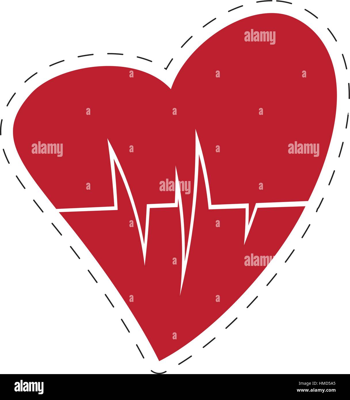 heart rate health cardiology symbol cut line Stock Vector Image & Art ...