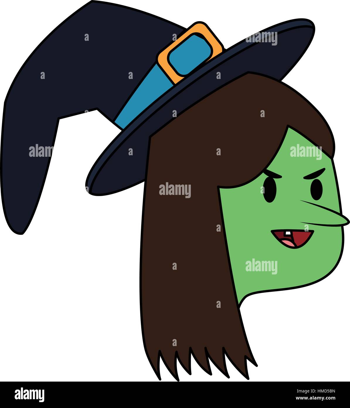 witch cartoon icon Stock Vector Image & Art - Alamy