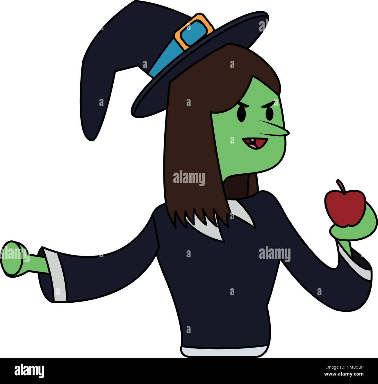 witch cartoon icon Stock Vector Image & Art - Alamy