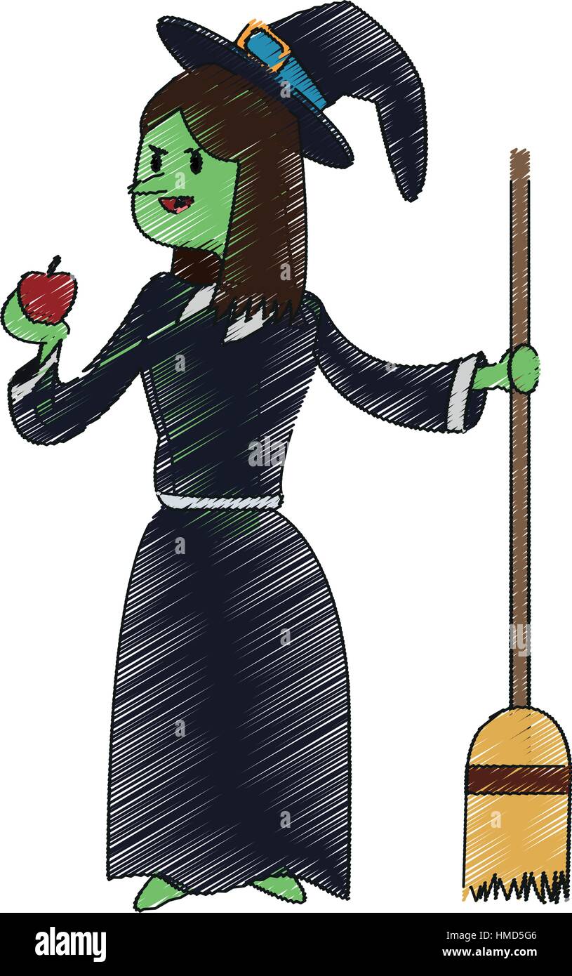 witch cartoon icon Stock Vector Image & Art - Alamy