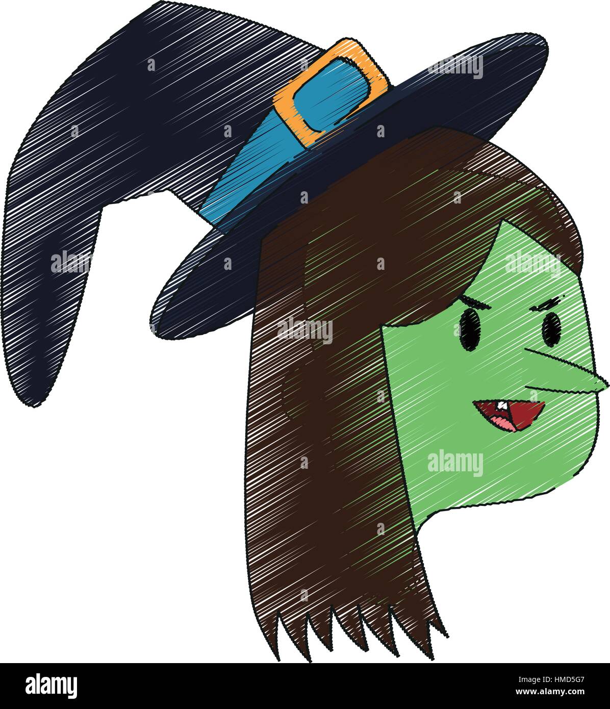 witch cartoon icon Stock Vector Image & Art - Alamy