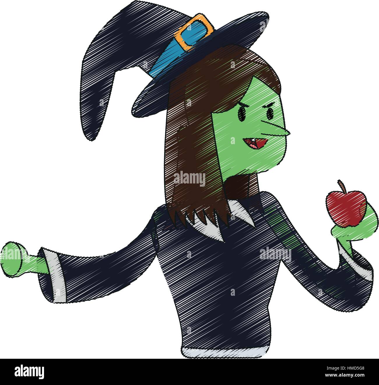 witch cartoon icon Stock Vector Image & Art - Alamy