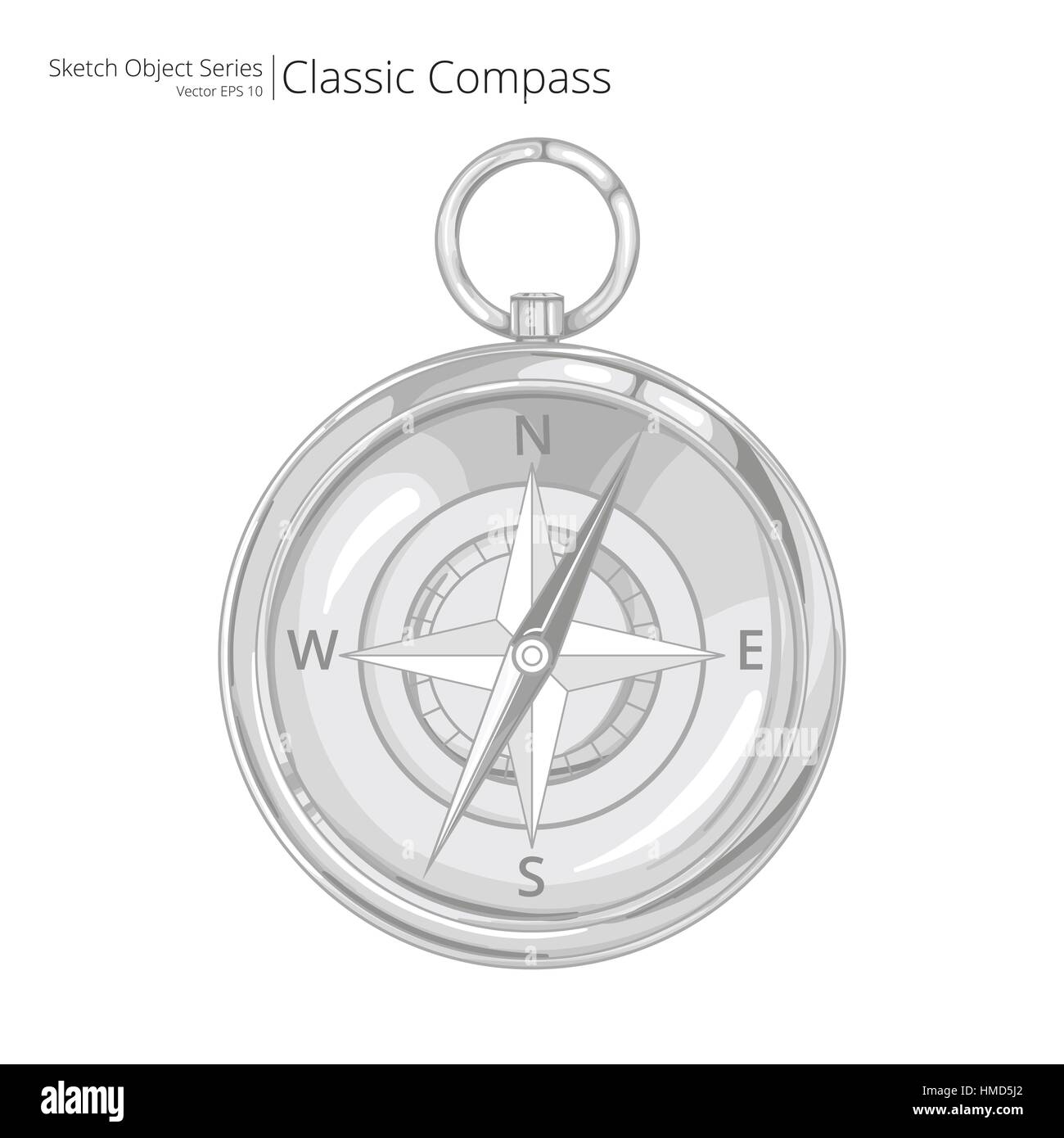 Compass vector vectors hi-res stock photography and images - Alamy