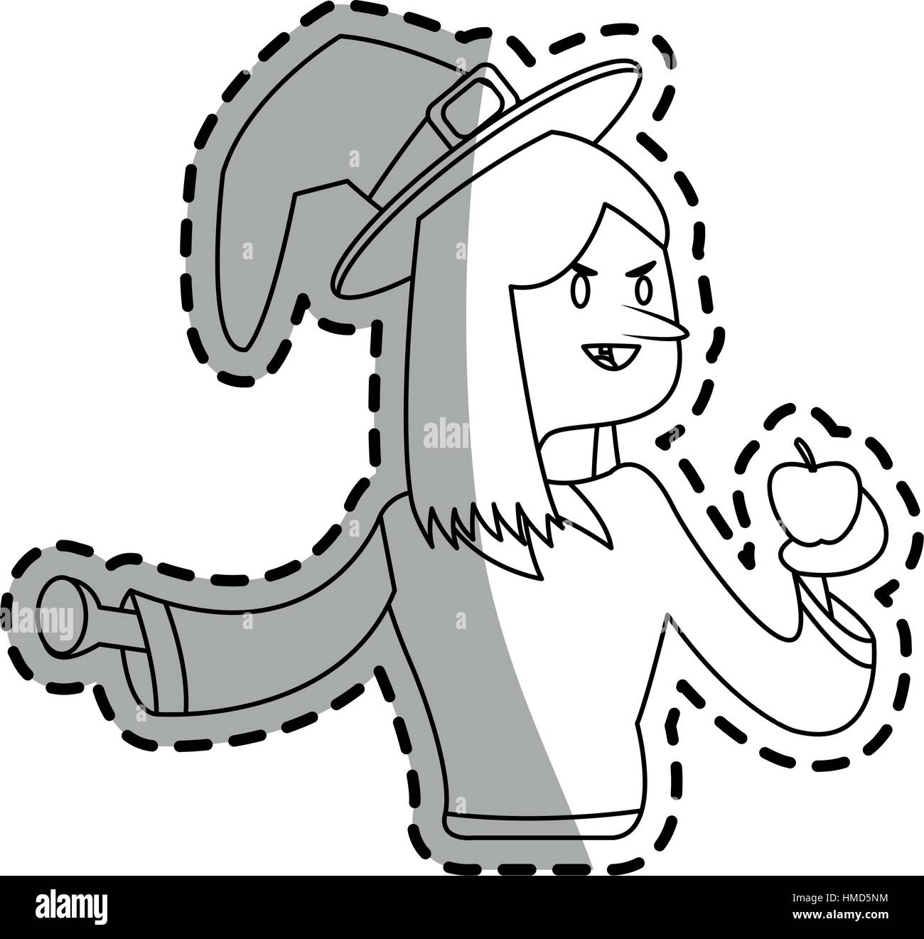 witch cartoon icon Stock Vector Image & Art - Alamy