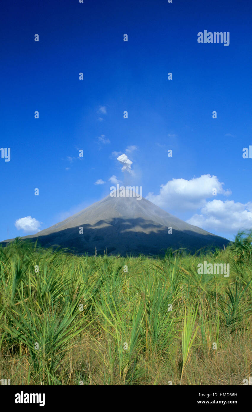 Eruption of Arenal Volcano seen from Arenal National Park, Costa Rica ...