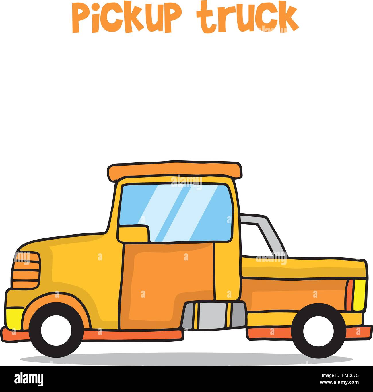 Cartoon pickup truck vector art Stock Vector Image & Art - Alamy