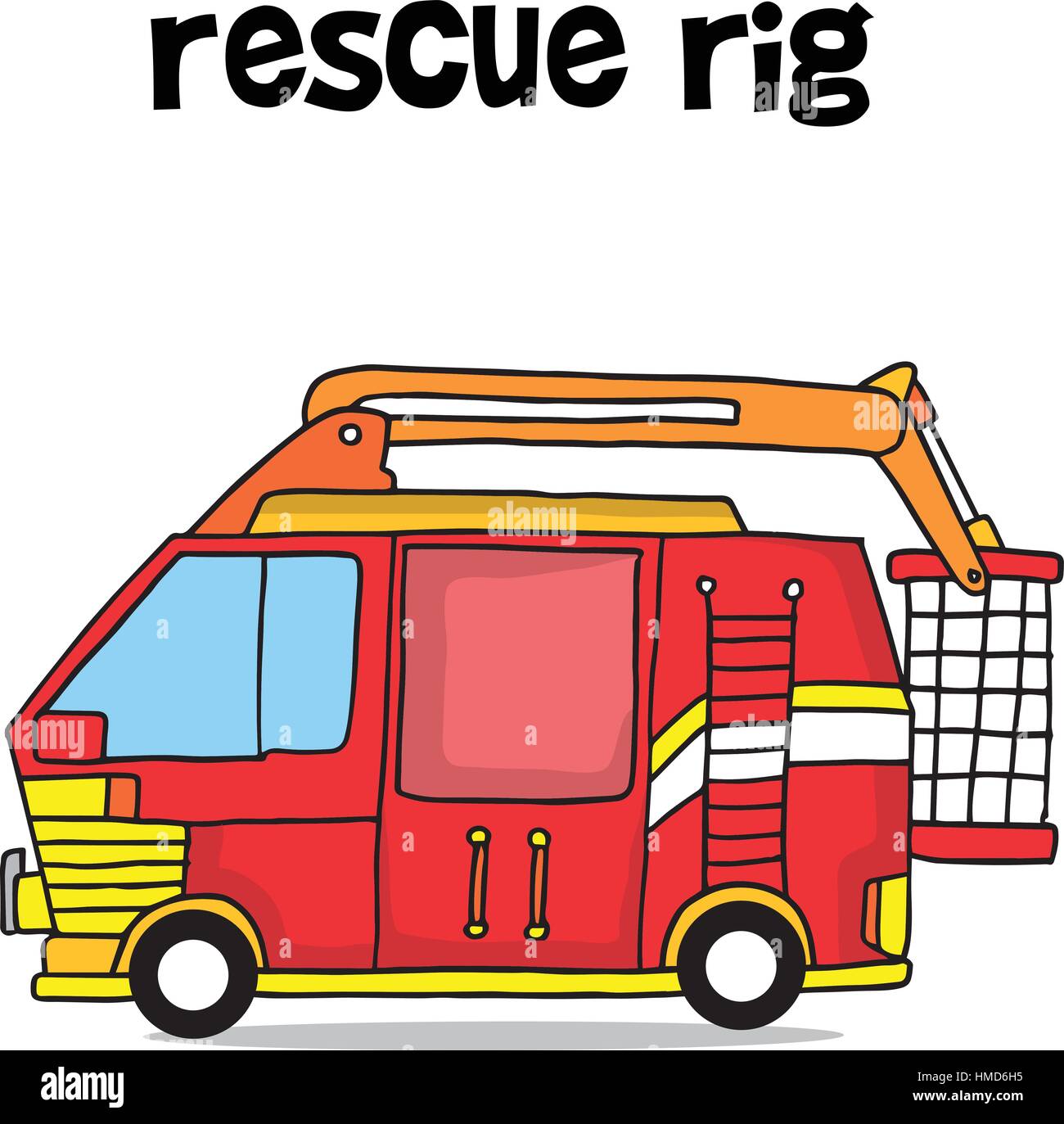 Rescue rig of transportation collection Stock Vector Image & Art - Alamy