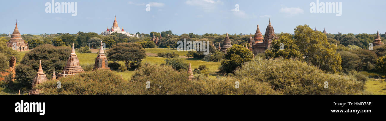Pagoda in Bagan, Myanmar at day light Stock Photo - Alamy