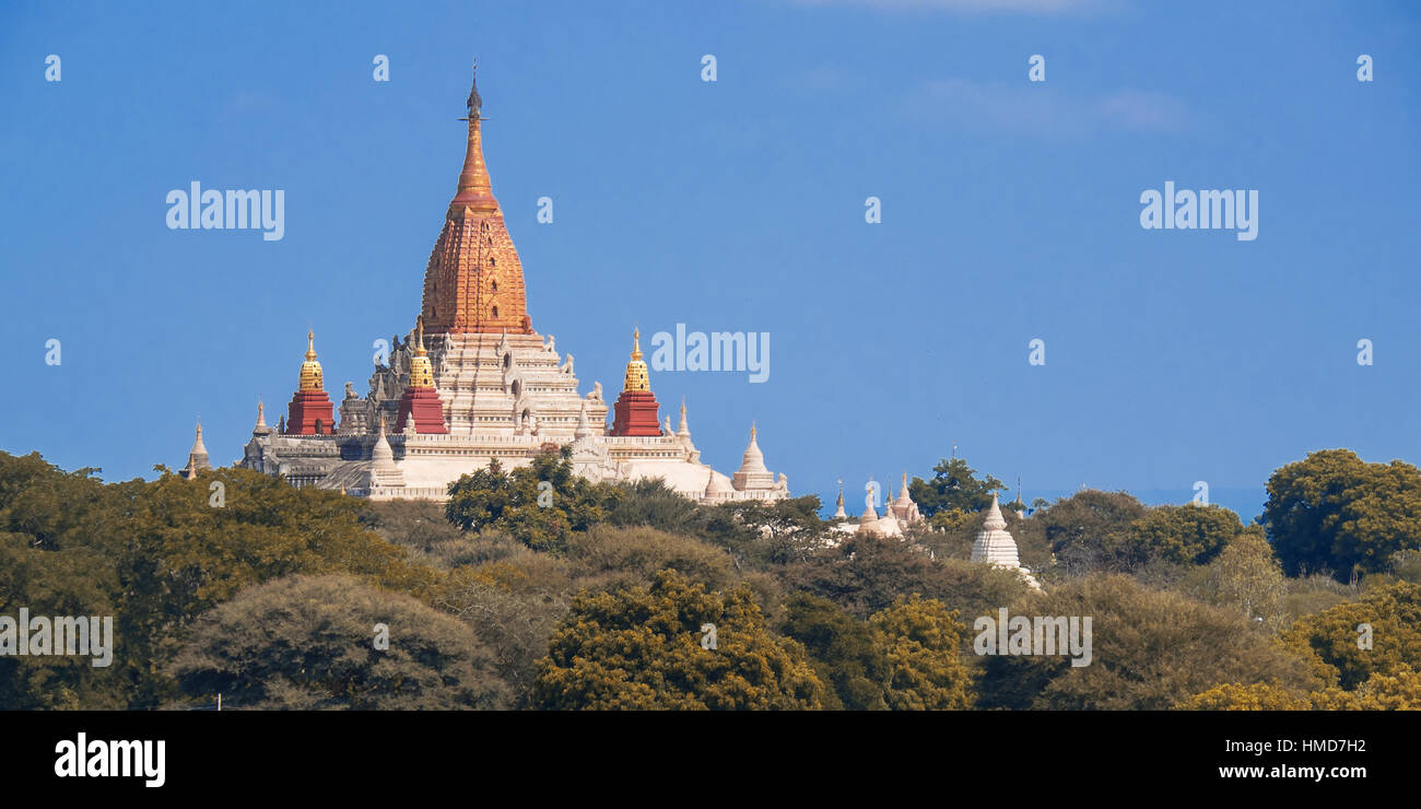 Pagoda in Bagan, Myanmar at day light Stock Photo - Alamy