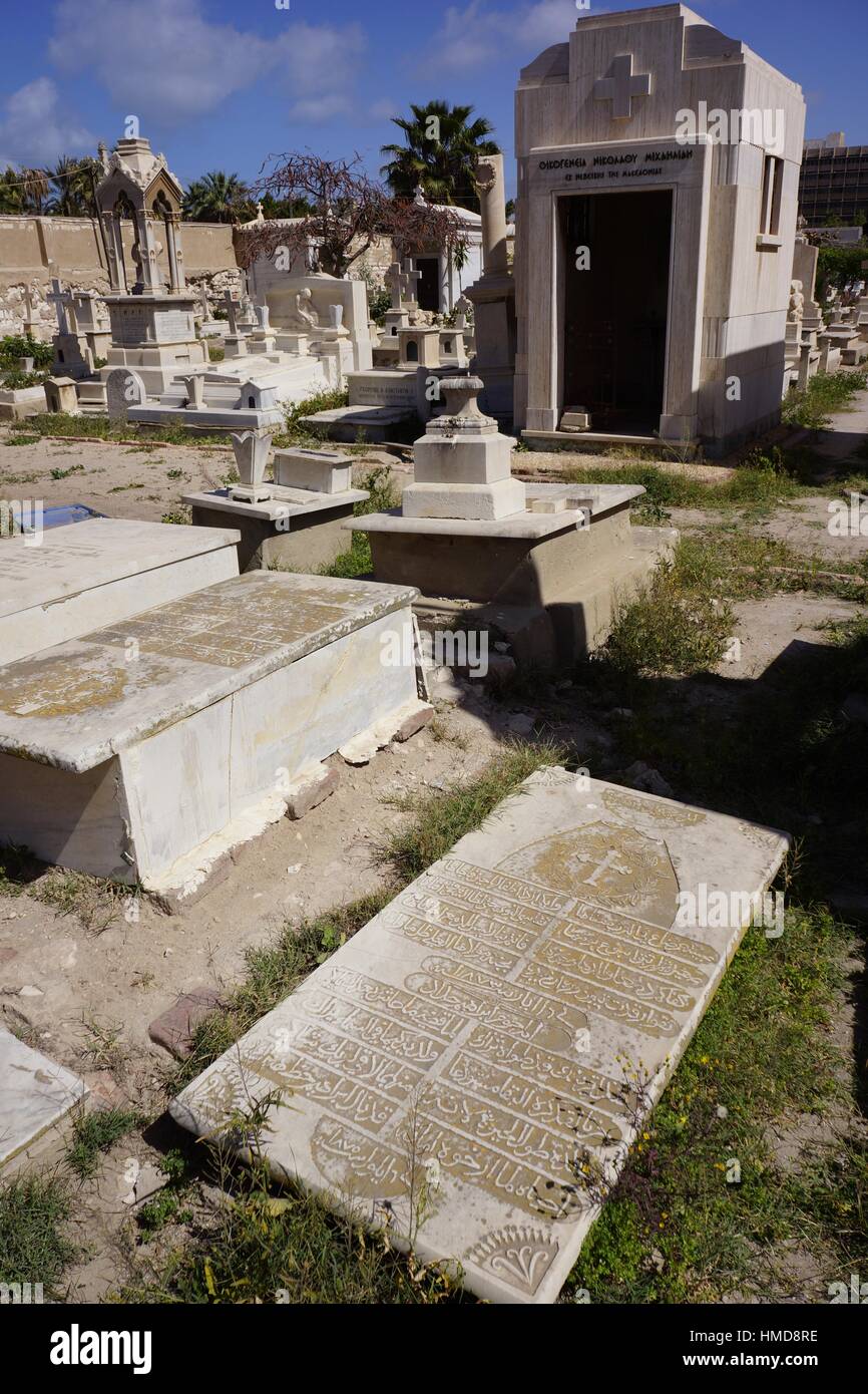 Greek cemetery alexandria egypt hi-res stock photography and images - Alamy