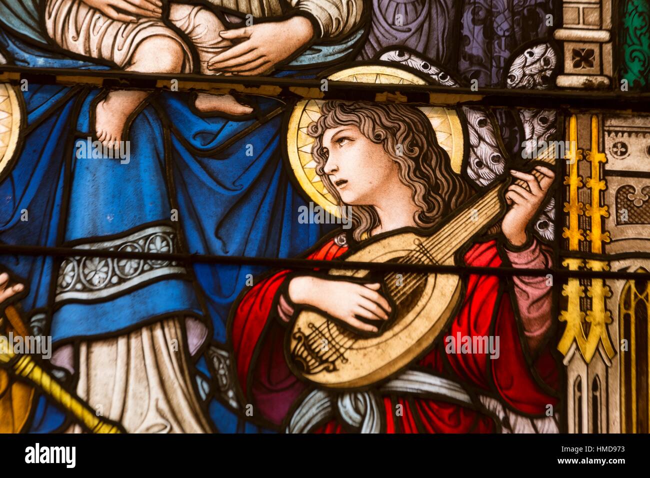 Angel lute hi-res stock photography and images - Alamy