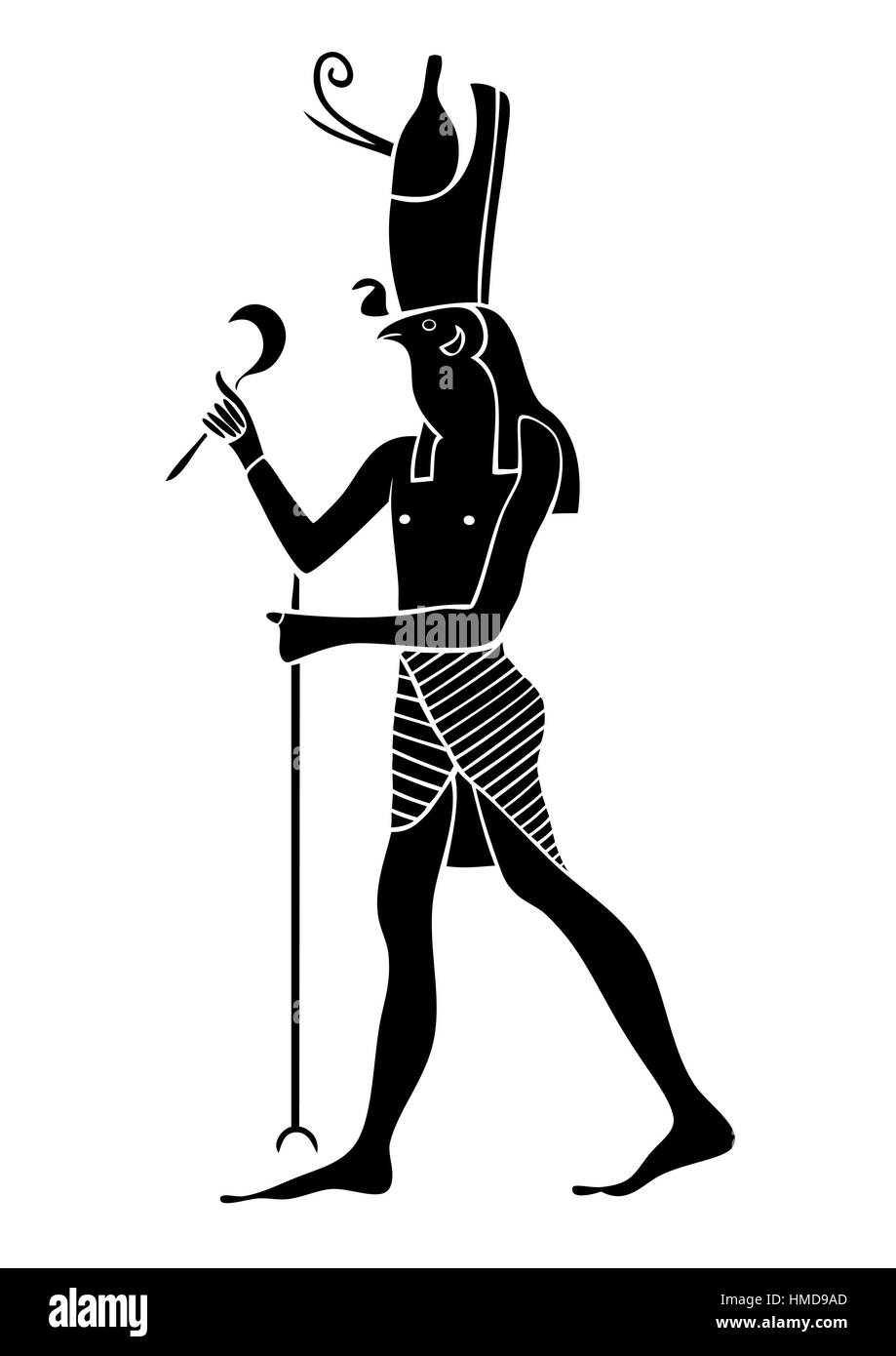 Horus - God of Ancient Egypt. God of the sky and kingship Stock Vector ...