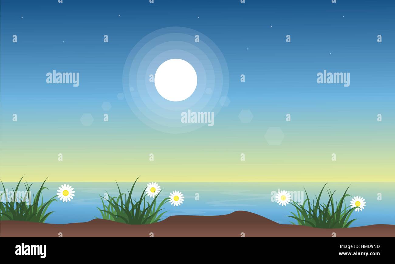 At spring lake of landscape Stock Vector Image & Art - Alamy