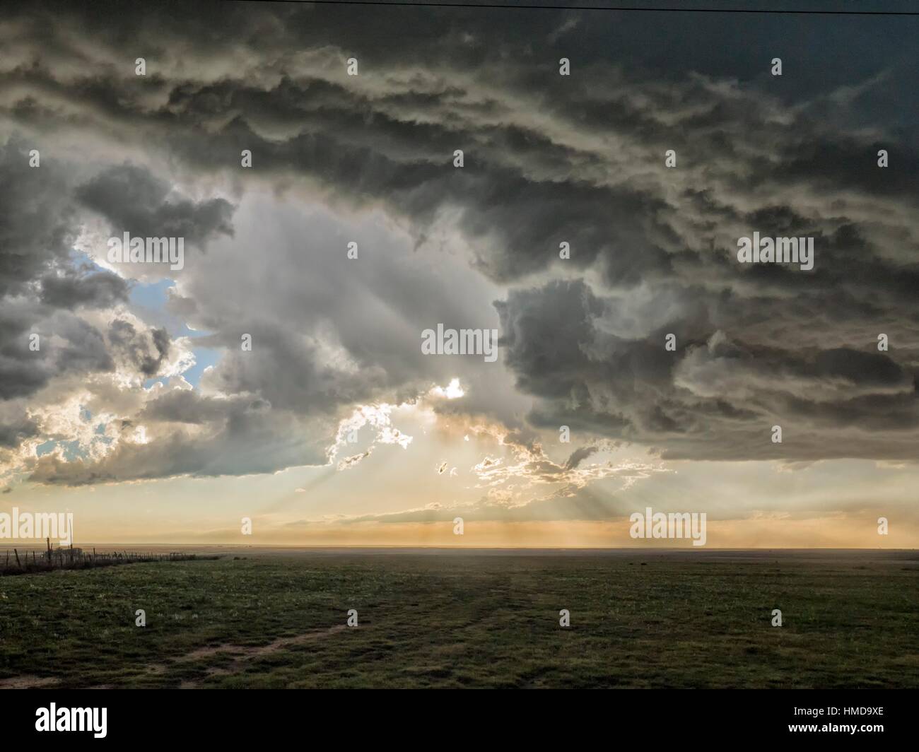 Super Cell Storm Over Texas Stock Photo - Alamy