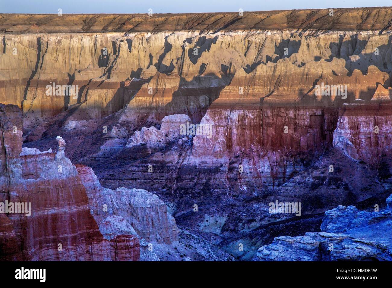 Bright colors and tall rock formations make up the landscape at ...
