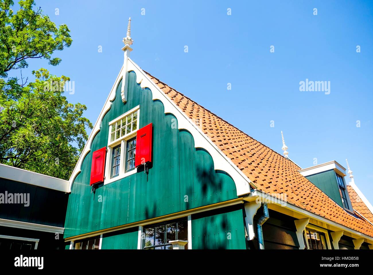 Typical houses of Zaandam, the Netherlands Stock Photo - Alamy