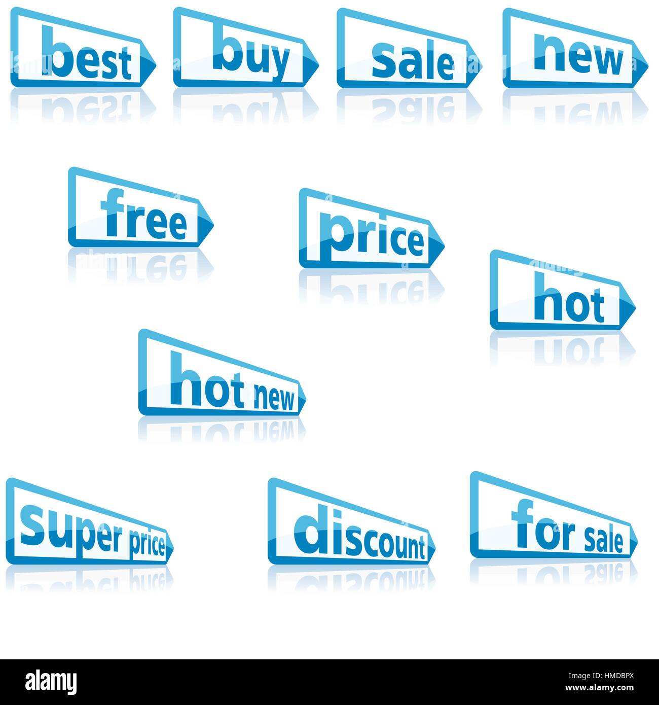 Blue Retail Business Labels Stock Vector Image & Art - Alamy