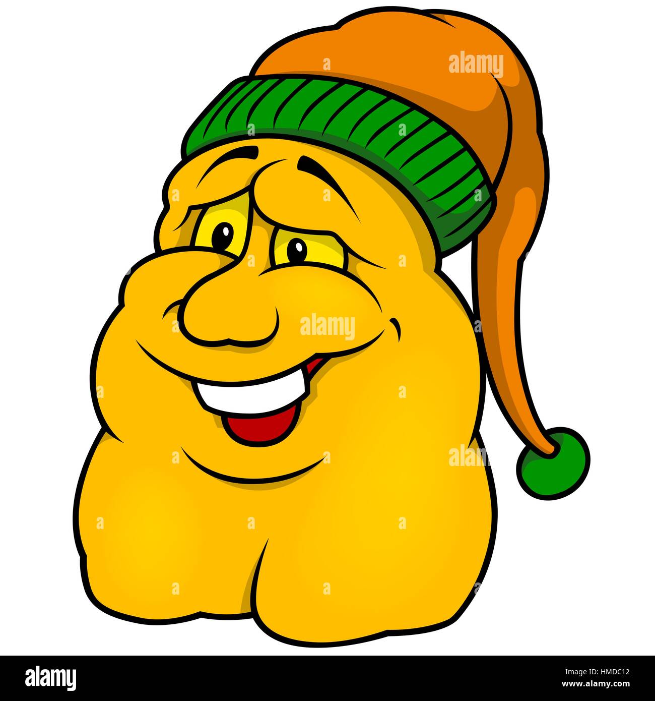 Yellow figure cap Stock Vector Images - Alamy