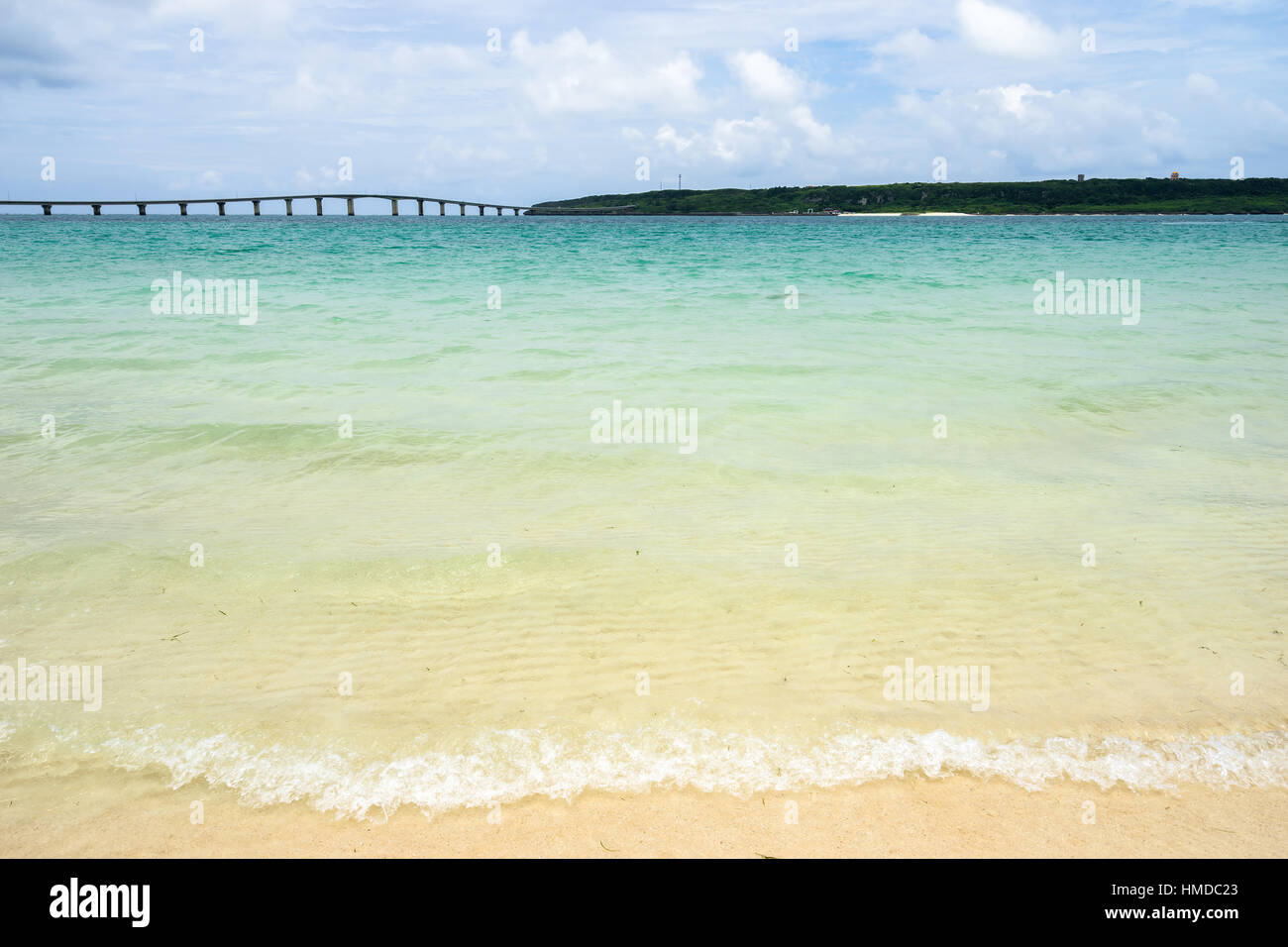 Maehama Beach and Kurima Bridge of Miyako Island in Okinawa, Japan ...