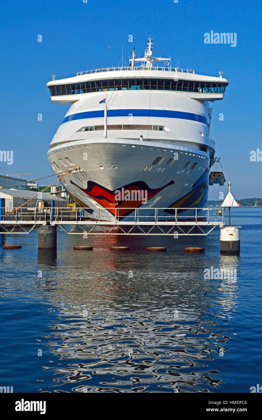 Cruise Ship of Aida Cruises at Kiel port, Schleswig-Holstein, Germany ...