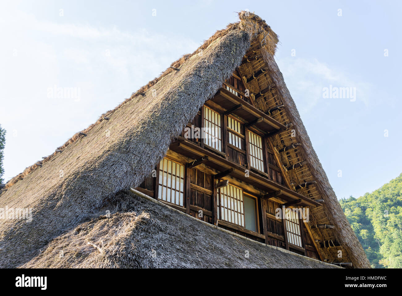 Gassho Zukuri (Gassho-style) House in Suganuma area of Gokayama, Japan ...