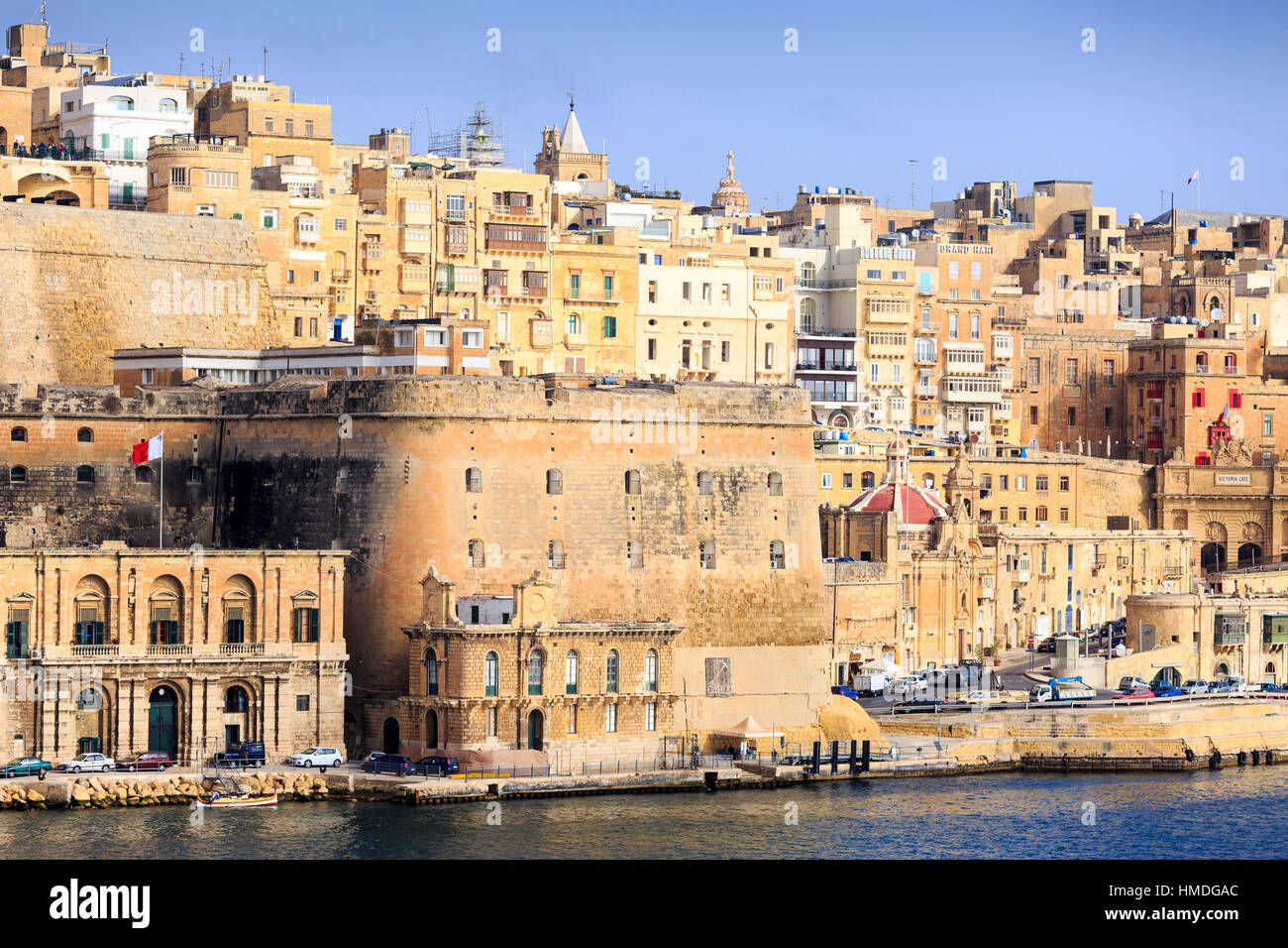 View of Valetta old town, malta with barrakka gardens Stock Photo - Alamy