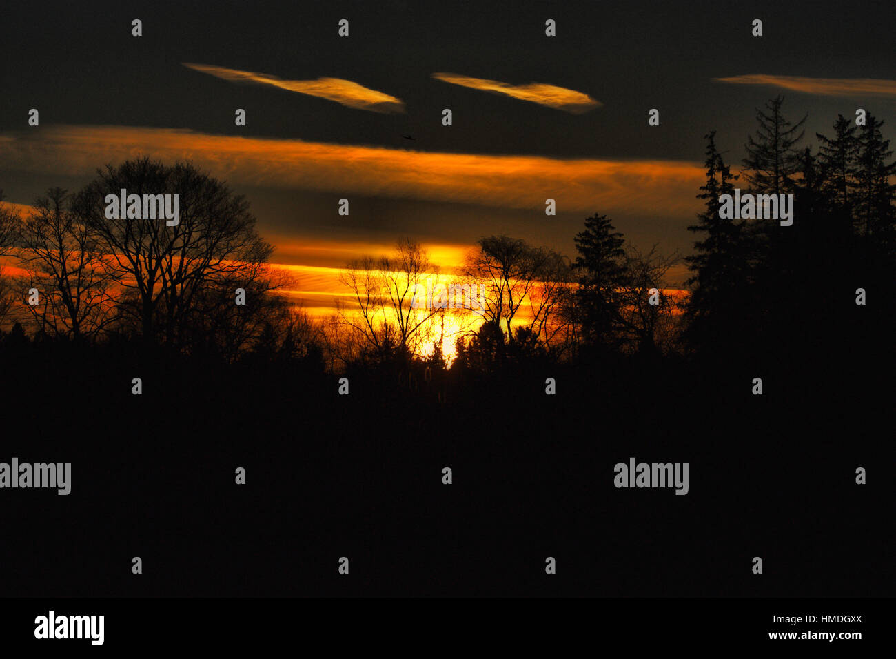 Canada winter sunset hi-res stock photography and images - Alamy