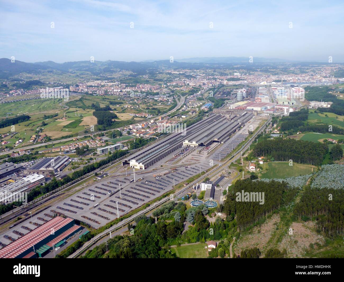 Arcelormittal Steel Factory In Asturias High Resolution Stock ...