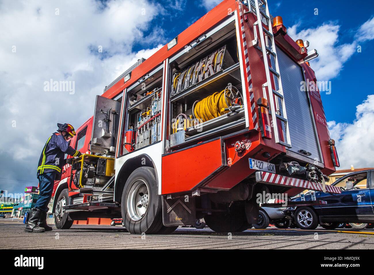 Spanish Fire Truck High Resolution Stock Photography and Images - Alamy