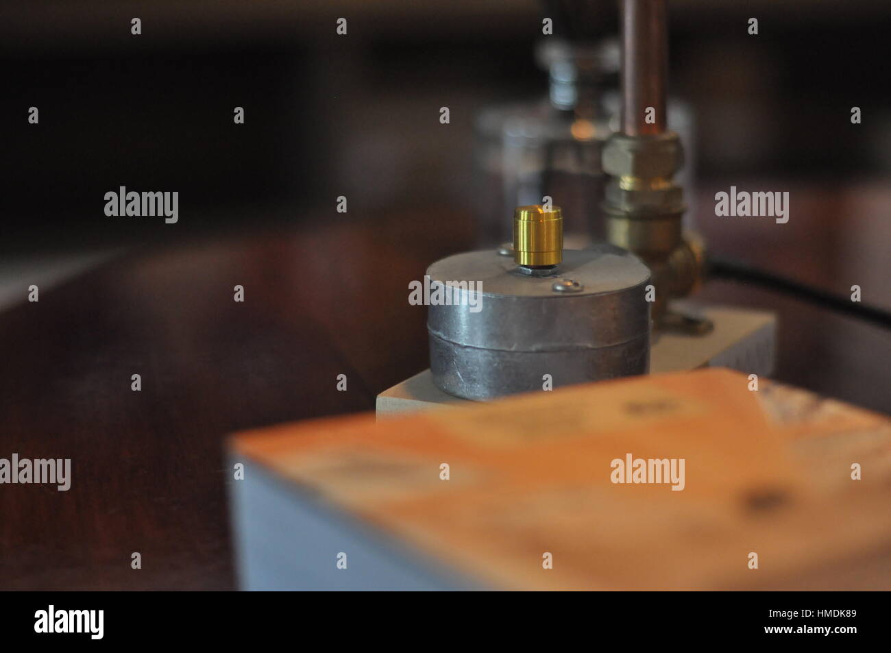 Vintage dialer switch on table Stock Photo - Alamy