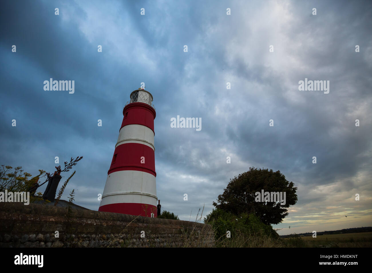 Happisburgh Lighthouse at sunset, Norfolk, UK Stock Photo - Alamy