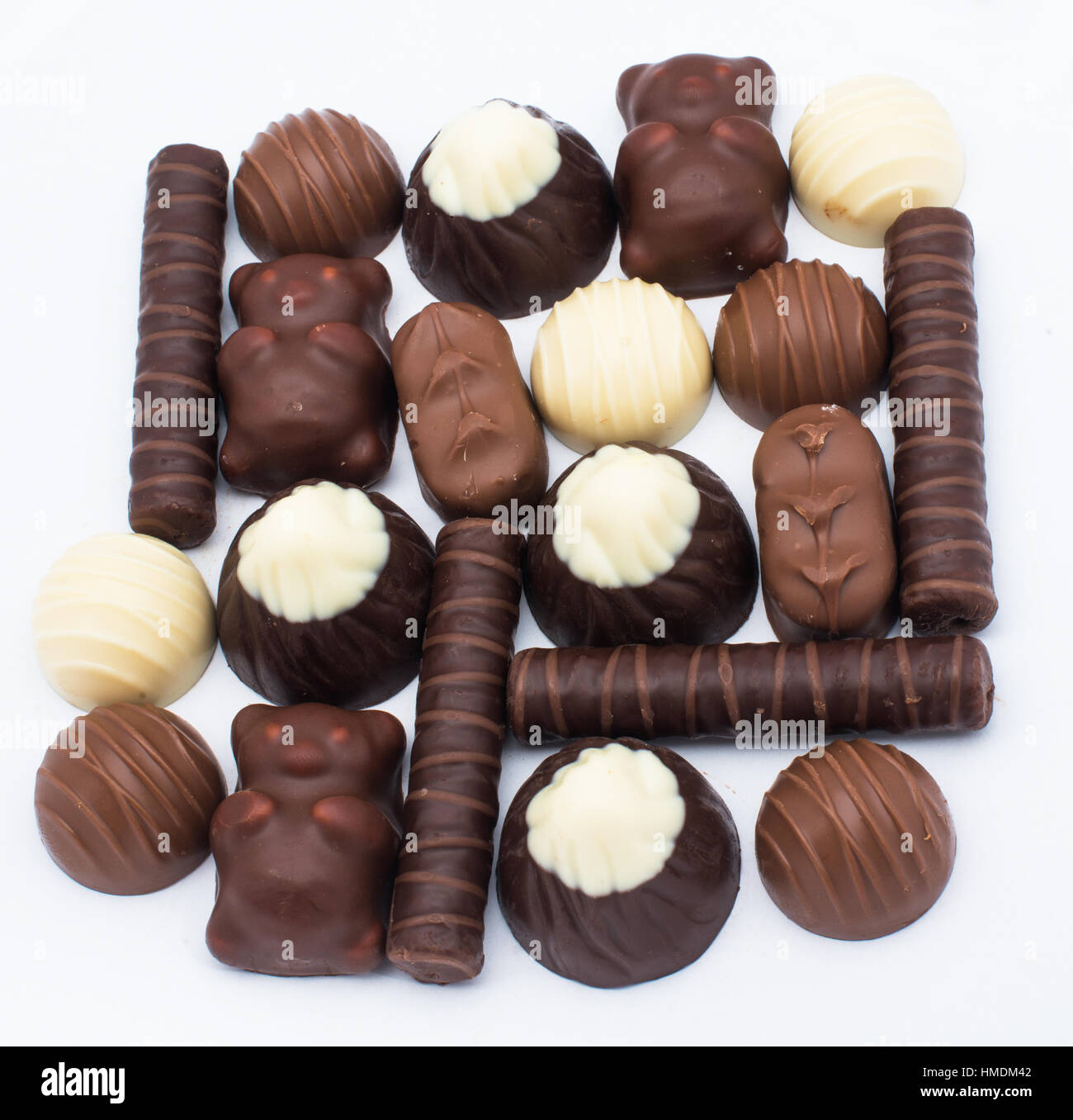 Various pralines close up hi-res stock photography and images - Alamy