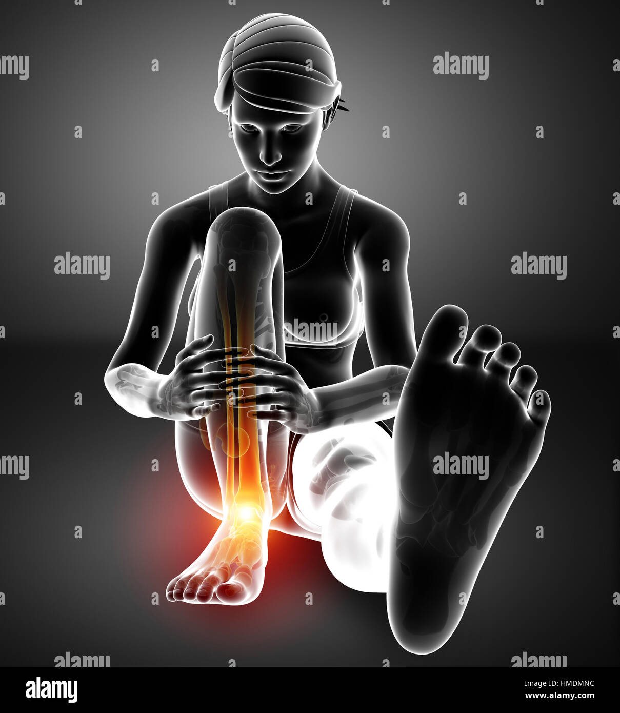 human body anatomy with joint pain Stock Photo - Alamy